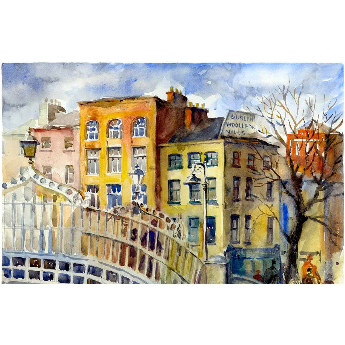 Ha'penny Bridge - Landscape Painting